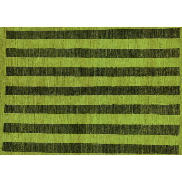 Ahgly Company Machine Washable Indoor Rectangle Abstract Turquoise Blue ...