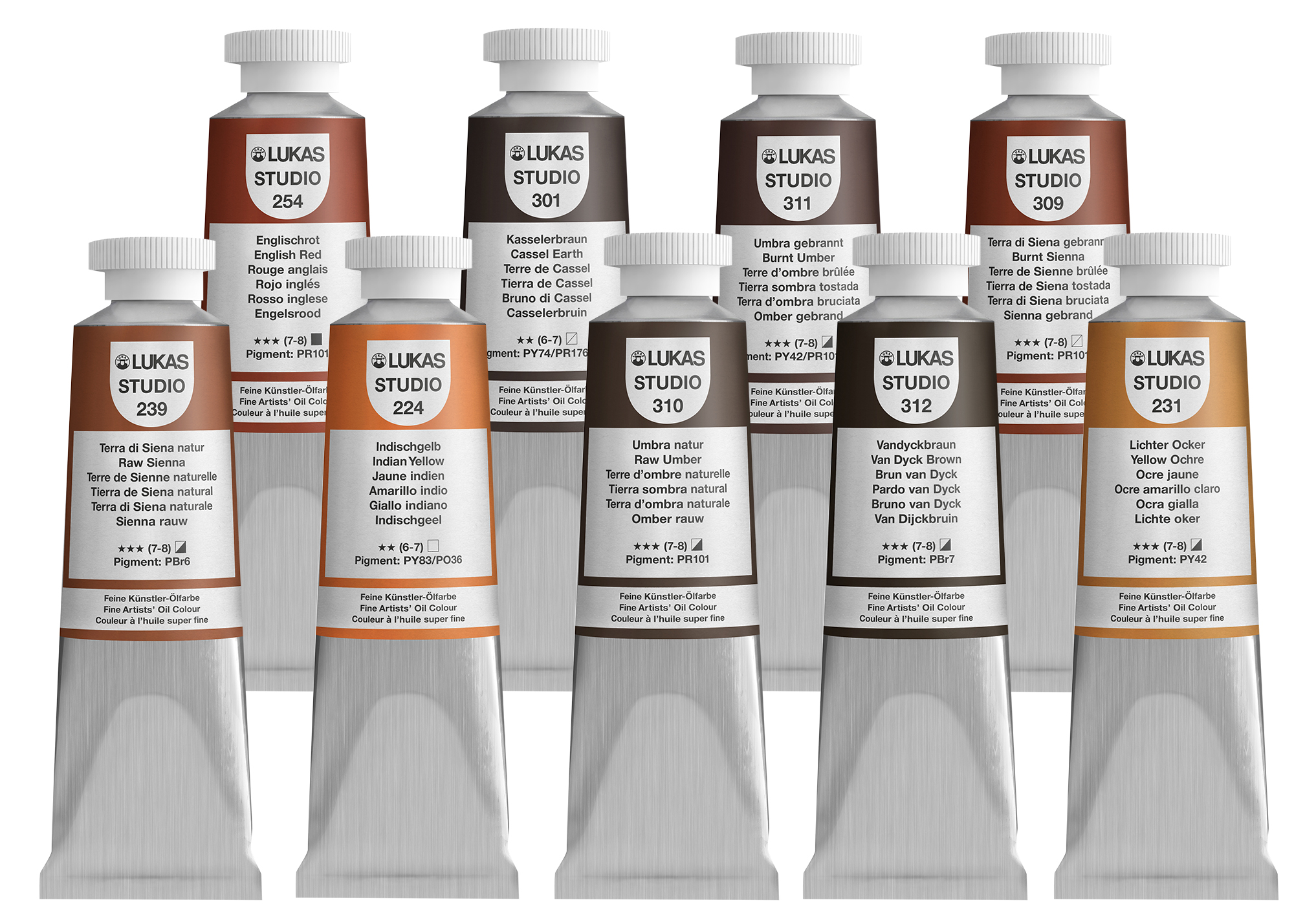 LUKAS Studio Artist Oil Color Paints - High-Pigment Oil Paint Made With ...