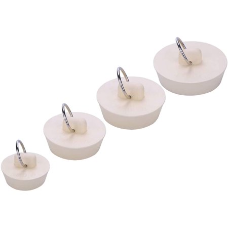 Hongchun Bath Tub Drain Stoppers, 4 Pieces Sink Bathtub Plug Rubber ...