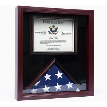 Felt Lined Wooden Flag Display Frame - Walmart.com