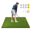 Costway Large 5x4 FT Golf Practice Driving Mat, Indoor/Outdoor ...