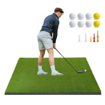 Costway Large 5x4 FT Golf Practice Driving Mat, Indoor/Outdoor ...