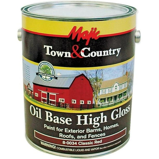 Yenkin-Majestic 2424743 1 gal Barn & Fence Paint - Classic Red ...