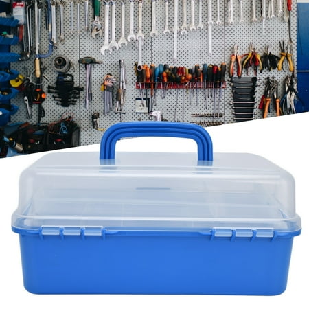 LYUMO Plastic Storage Box Portable 3 Layer Folding Handheld Tool ...