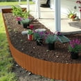 6"H 50 FT Garden Landscape Edging Border Galvanized Sturdy Metal Hemmed ...