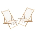 Set of 2 Adjustable Weaving Lounge Chairs, Hand‑Braided Polyester Rope ...