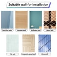 1 Set 8Pcs 8 Styles Rectangle Plastic Window Stickers Waterproof 3D ...