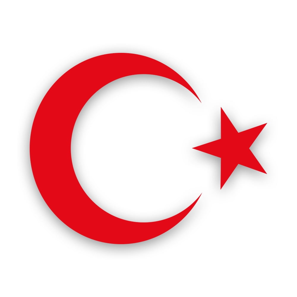 Turkish Emblem Sticker Decal - Self Adhesive Vinyl - Weatherproof ...