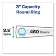 "Economy View Binder With Round Rings , 3 Rings, 3"" Capacity, 11 X 8.5 ...