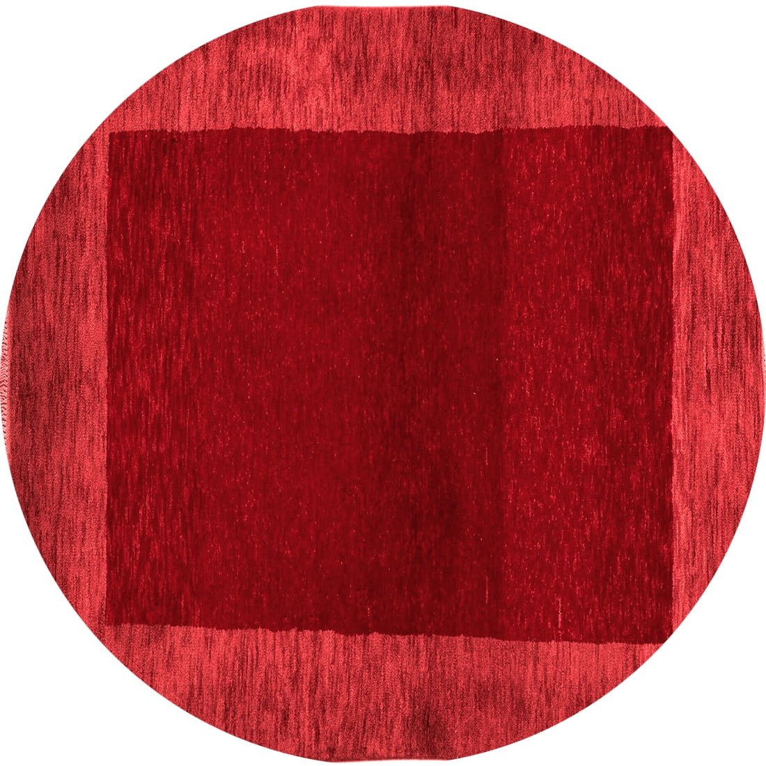 Ahgly Company Indoor Round Abstract Red Modern Area Rugs, 8' Round ...