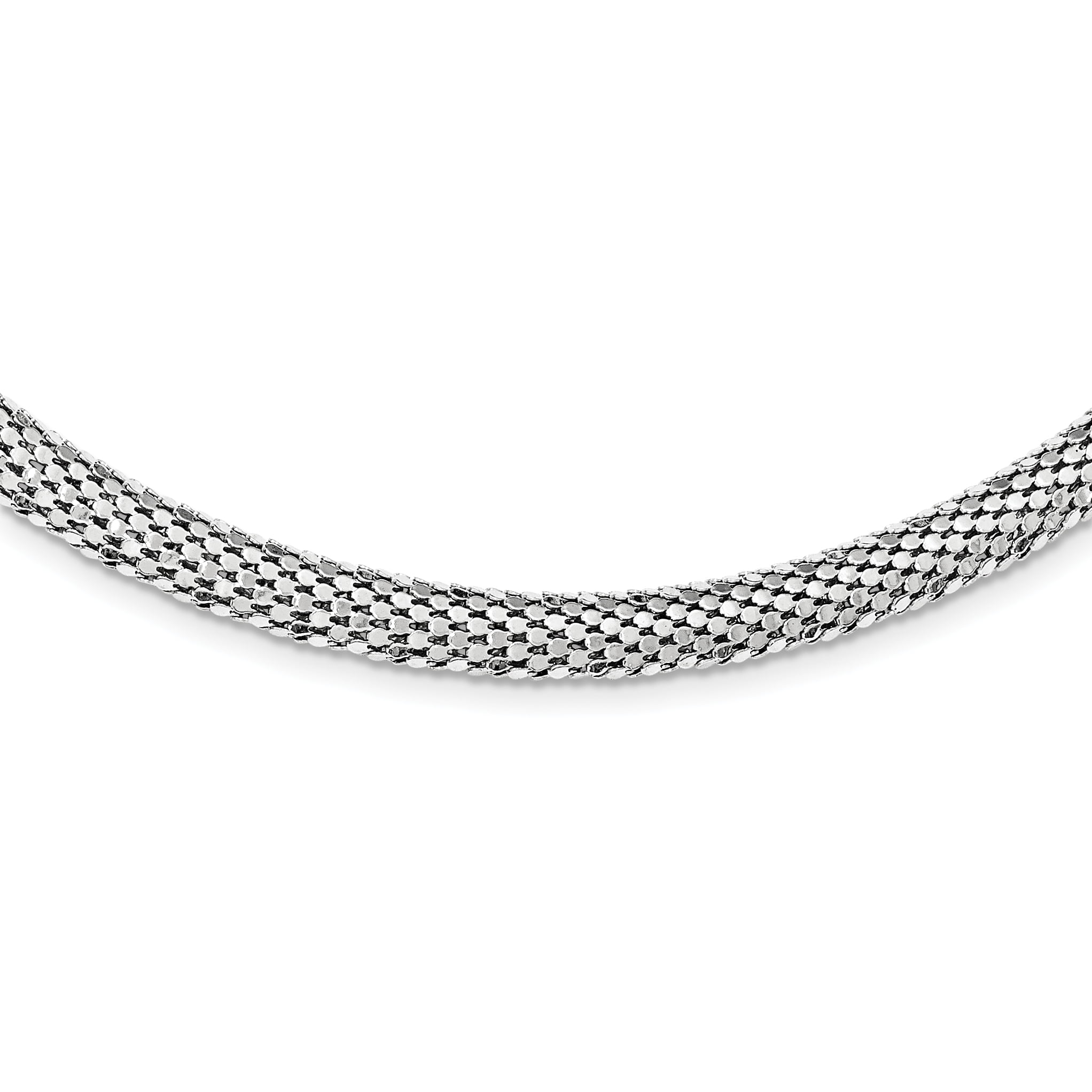 Sterling Silver Mesh Necklace - Walmart.com