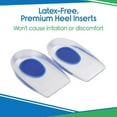 ViveSole Silicone Gel Heel Cups, Heel Pad Cushion Inserts (3 Pairs), US ...