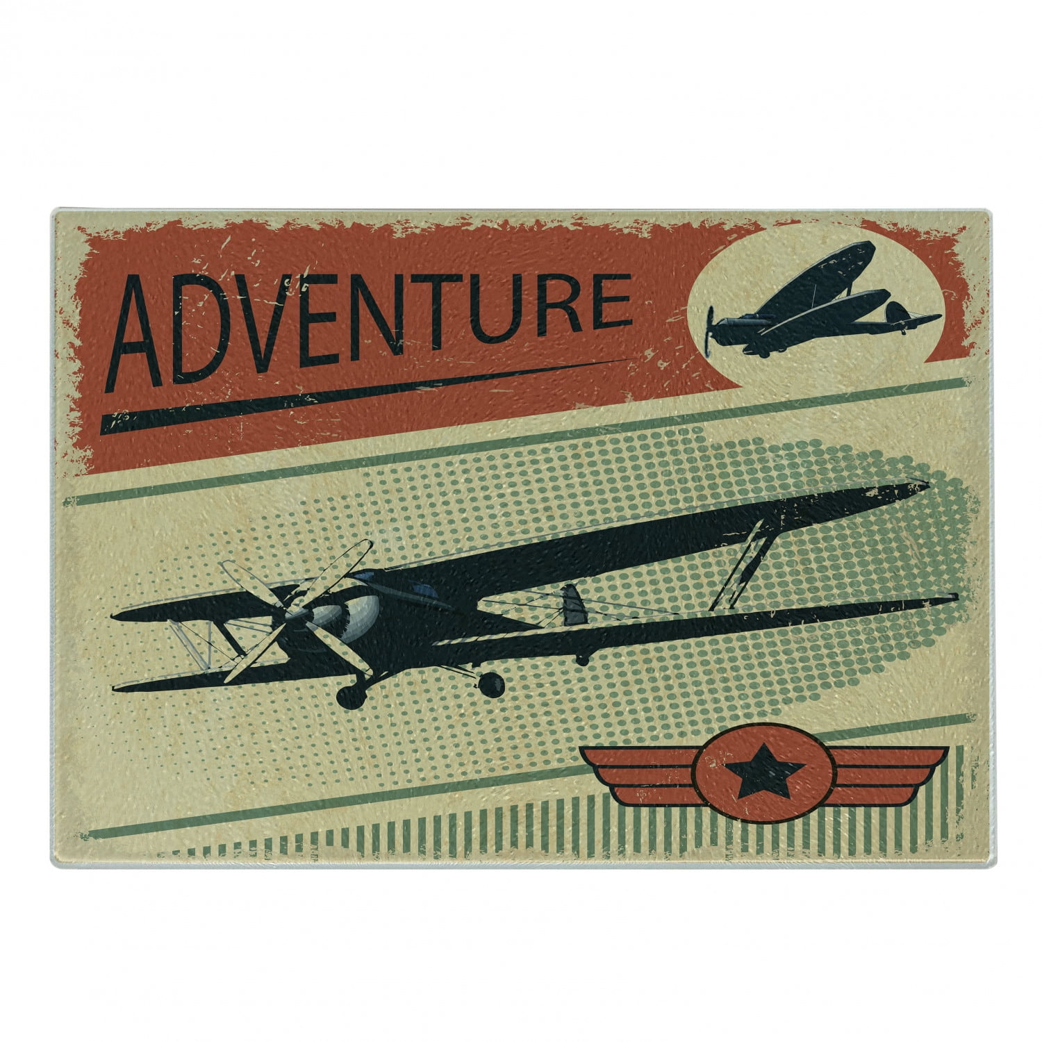 Vintage Cutting Board, Nostalgic Small on Dotted Grunge Backdrop Epic ...