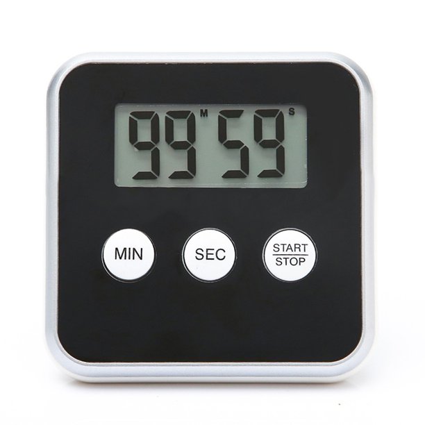 Electronic Kitchen Timer LCD Display Large Screen Electronic Timer Positive Negative Baking ...