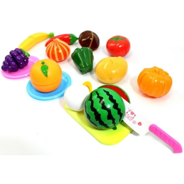 Kitchen Fun Cutting Fruits & Fast Food Playset For Kids - Walmart.com