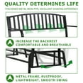 Weather Resistant Patio Glider Bench, Garden Metal Bench for Outdoor ...