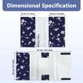 1 pc Polyester Book Cover Notebook Wraps with Ribbon Bookmarks ...