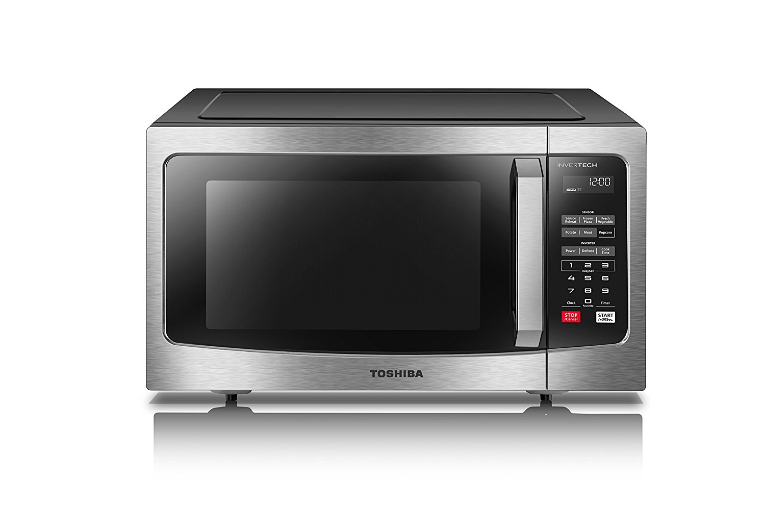 Toshiba ML2-EM45PAESS 1.6 Cu. Ft. Microwave with Inverter Technology ...
