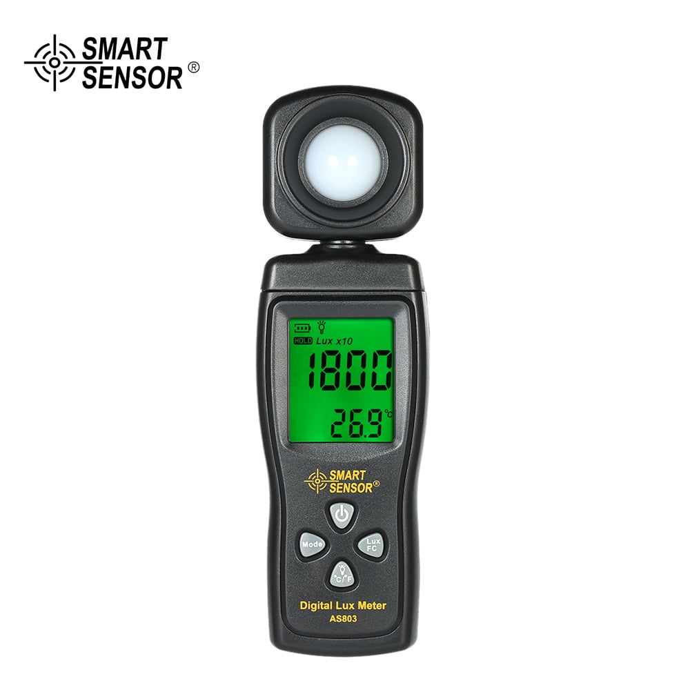 SMART SENSOR Mini Digital Lux Meter LCD Display Handheld Illuminometer ...