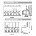 10Set 5.08mm Pluggable PCB Screw Terminals Block Connector 2/4/6/8P ...