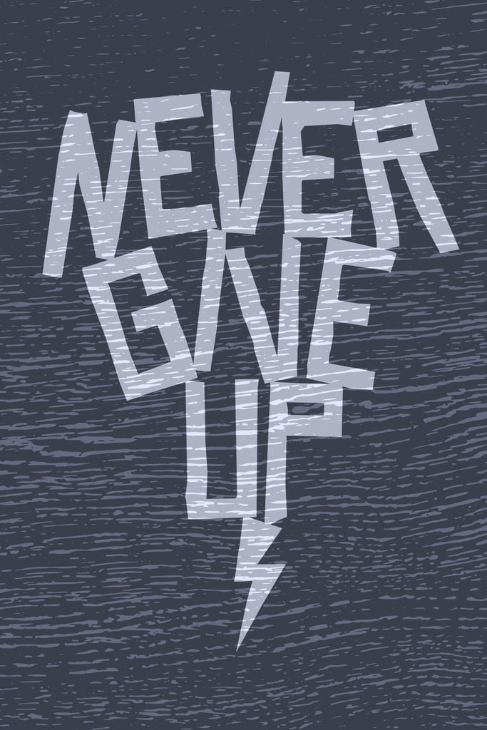 Workout Posters For Home Gym Never Give Up Motivational Inspirational ...