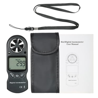 8 in 1 Handheld Digital Anemometer Wind Speed/Temperature/Humidity/Wind ...