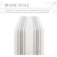 Farmhouse Living Country Woven Homestead Stripe Table Runner in White ...