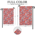 Chinese Style Garden Flag 28x40 Inch Red Garden Plant River Retro Style ...
