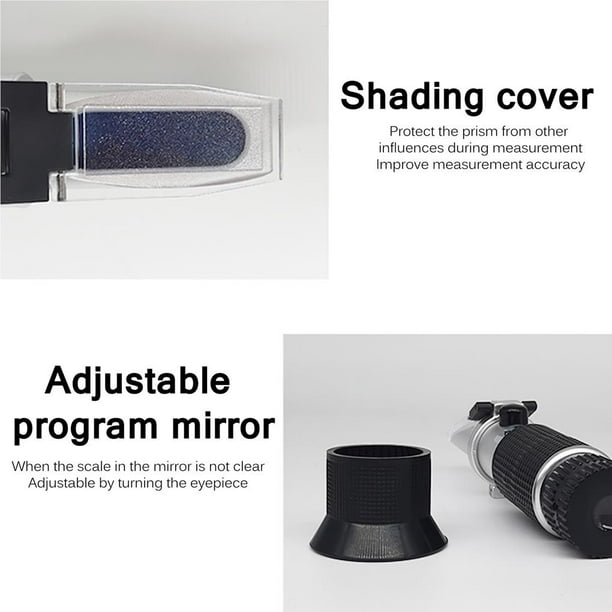 Antifreeze Refractometer Optical Portable Battery Acid Ethylene Glycol ...