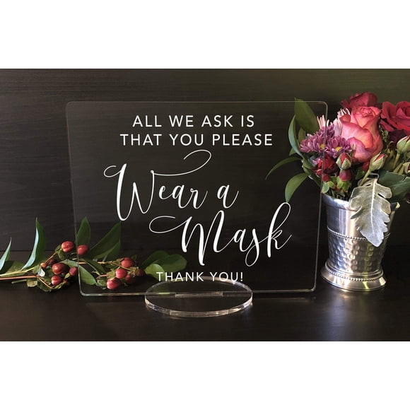 Please Wear A Mask Sign
