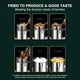Leodye Mini Deep Fryer Pot Stainless Steel USA Style Oil-saving Small ...