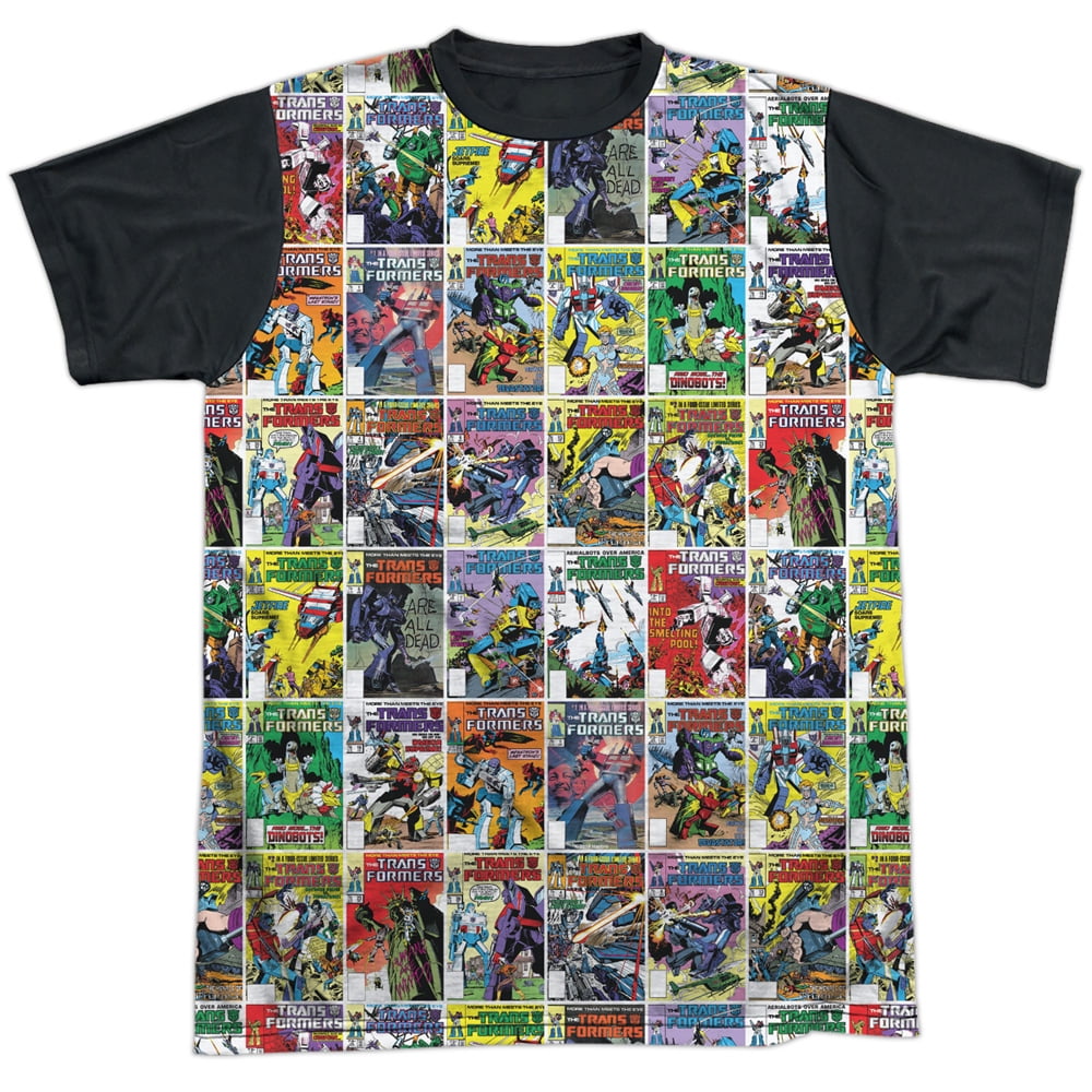 Transformers Cover Collage Unisex Adult Halloween Costume Sublimated T ...