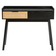 Baxton Studio Kalani Mid-Century Modern Two-Tone Espresso Brown and ...