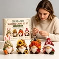 Beaded Gnome DIY Kit - 4-Piece Holiday Bead Art Set for Home Decor ...