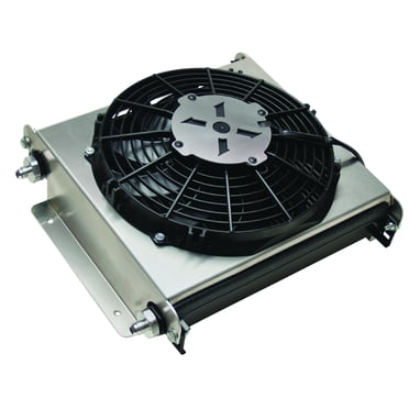 Derale Hyper-Cool Remote Transmission Cooler Kit, Stacked Plate Style ...