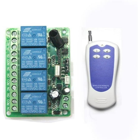 Wgthhk 6-channel relay radio remote control switch 12V multi-function ...