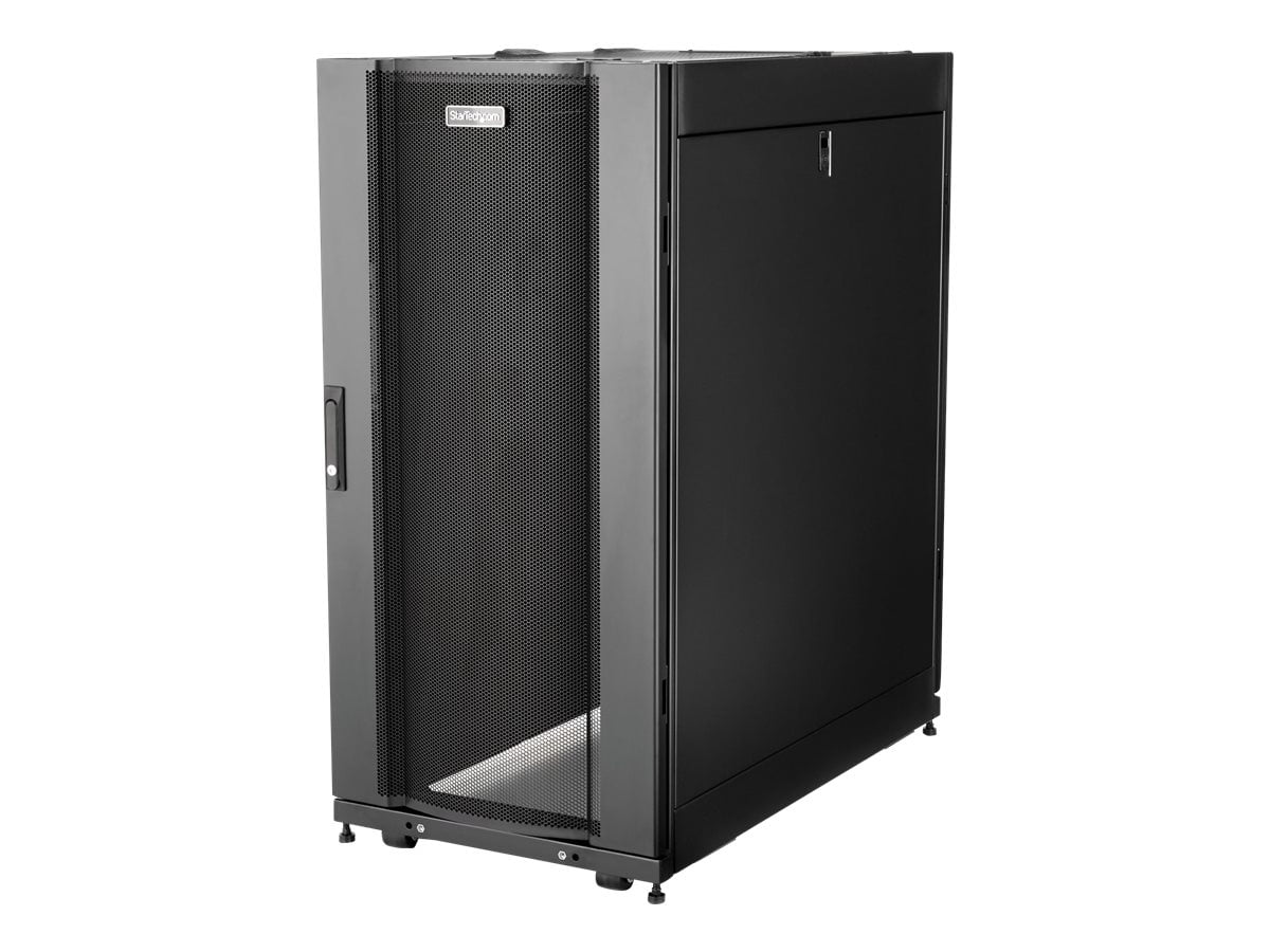 StarTech.com 25U Server Rack Cabinet, 4 Post Adjustable Depth 7" to 35 ...