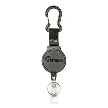 KEY-BAK MID6 Retractable Carabiner Keychain with 36" Retractable Cord ...
