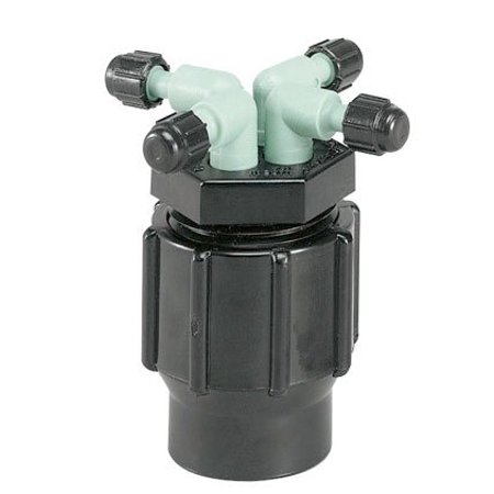Orbit Drip Irrigation System 4-Port Watering Manifold, 1/4" Dripper ...