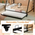 CITYLE Metal Frame Bunk Beds; Twin over Full with Trundle - Easy ...
