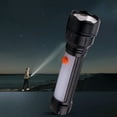 Portable LED Flashlight with Red Light - Plastic Waterproof Torch with ...
