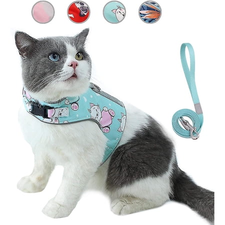 Cat Harness With Leash Adjustable Cat Harness, Reflective Breakout ...