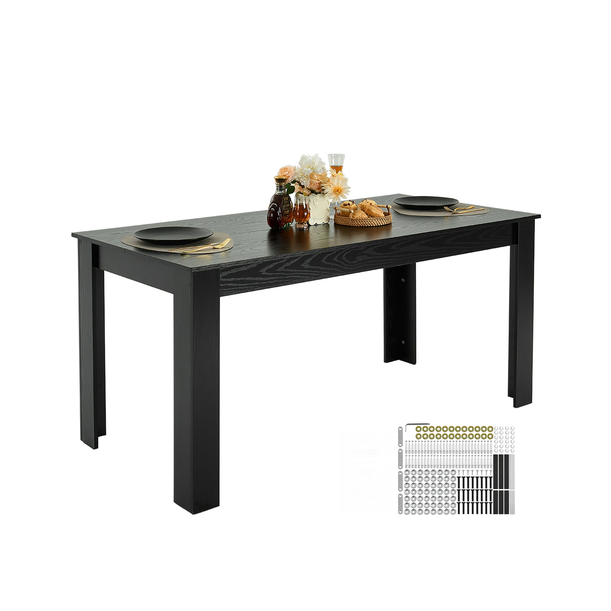 Click here for Vevor 63in Rectangle Dining Table Wood Kitchen Tab... prices