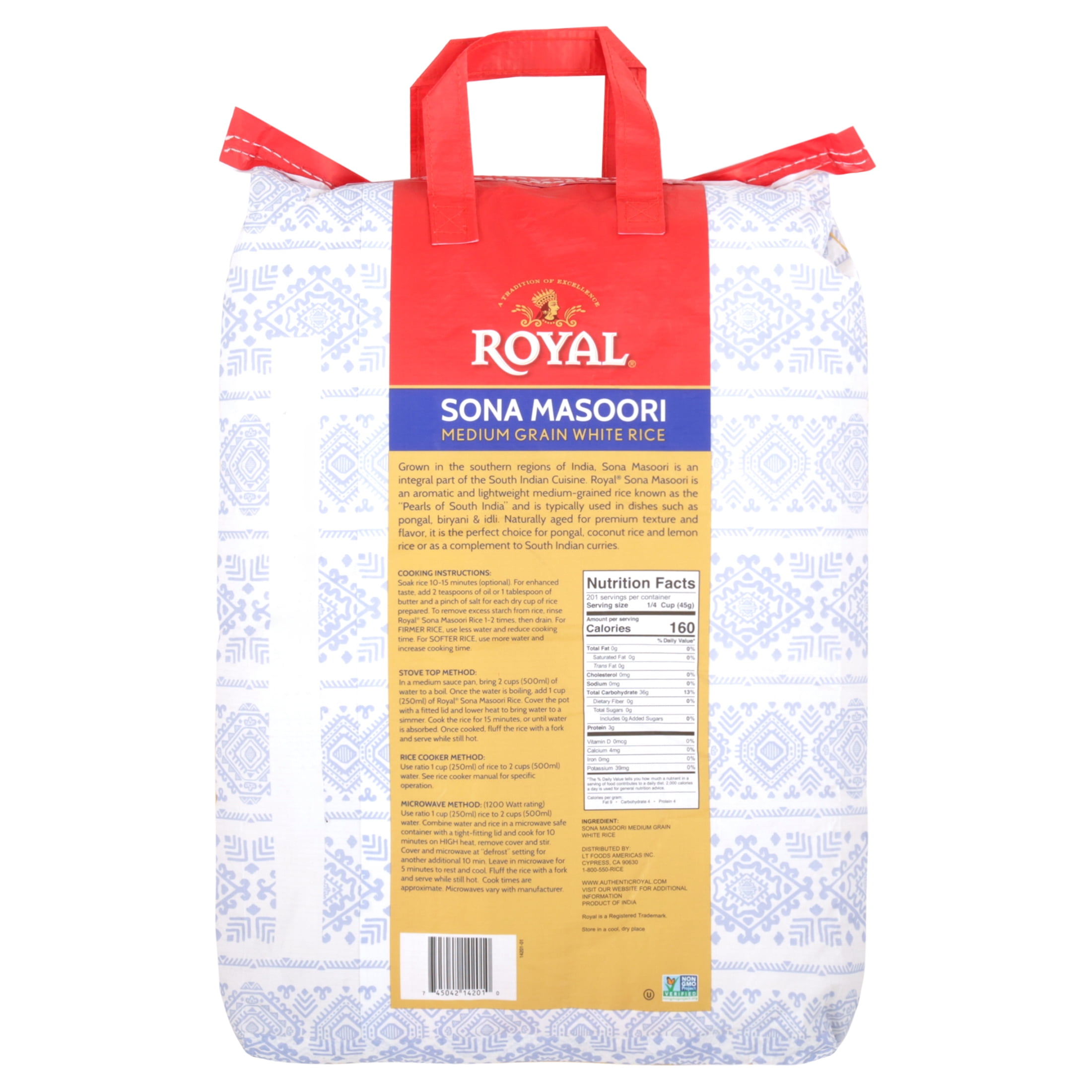 Buy Royal Sona Masoori Rice-20 lb bag Online at Lowest Price in Ubuy ...