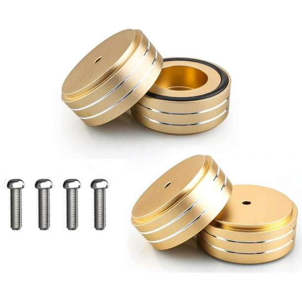 Tertullus 4 Pcs Speaker Feet Aluminum HiFi Turntable Feet Isolation ...