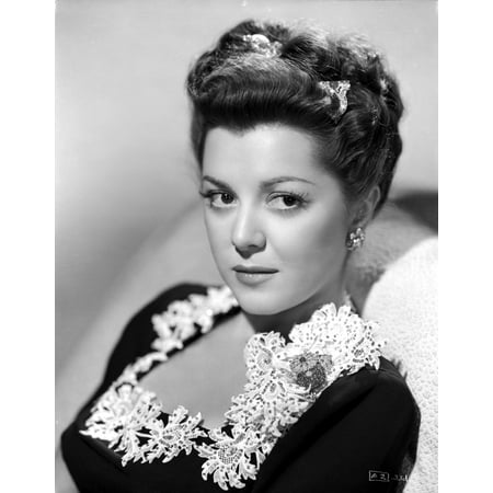 Ann Rutherford Facing at the Camera, wearing a Black Blouse Photo Print ...
