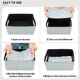 2 Pcs Foldable Felt Storage Bins Decorative Fabric Organizer Baskets ...