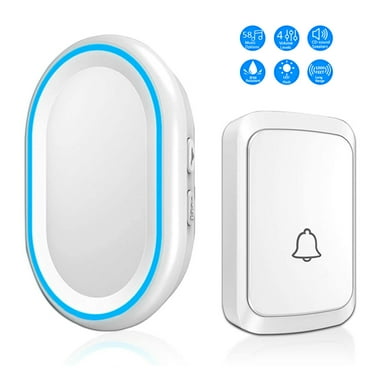 Everyday Home Wireless Wall Mount Doorbell – Easy to Install with 10 ...