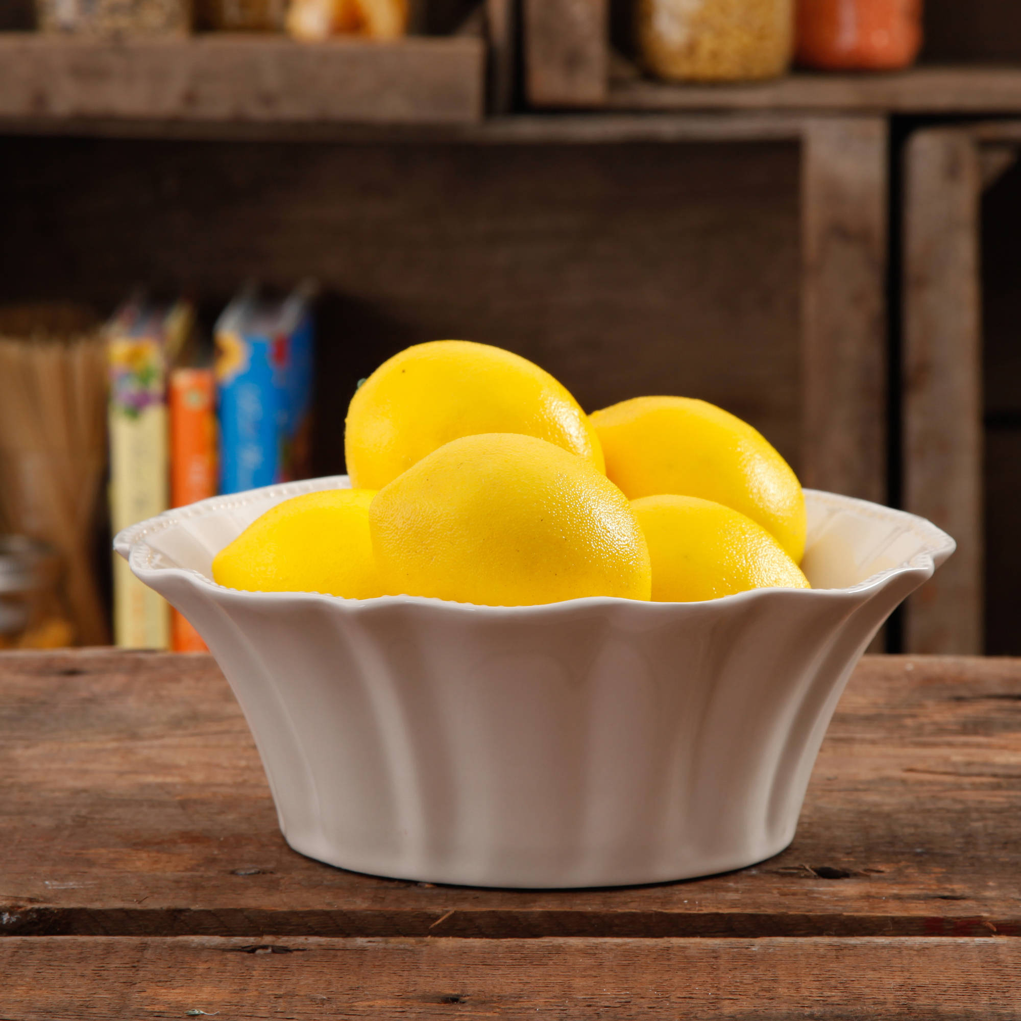 The Pioneer Woman Paige Linen Transparent Glaze Serving Bowl – Walmart ...