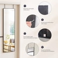 AnyRose Full Length Mirror 16" x 50" Aluminum Alloy Over The Door ...